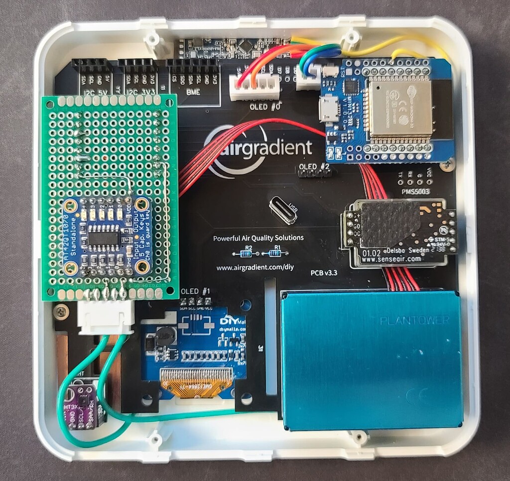 Air Gradient Pro with mmWave sensor (LD2410) and Touch Sensors for ...